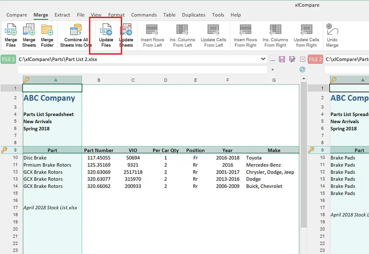 Merge Excel Files sheets Into One